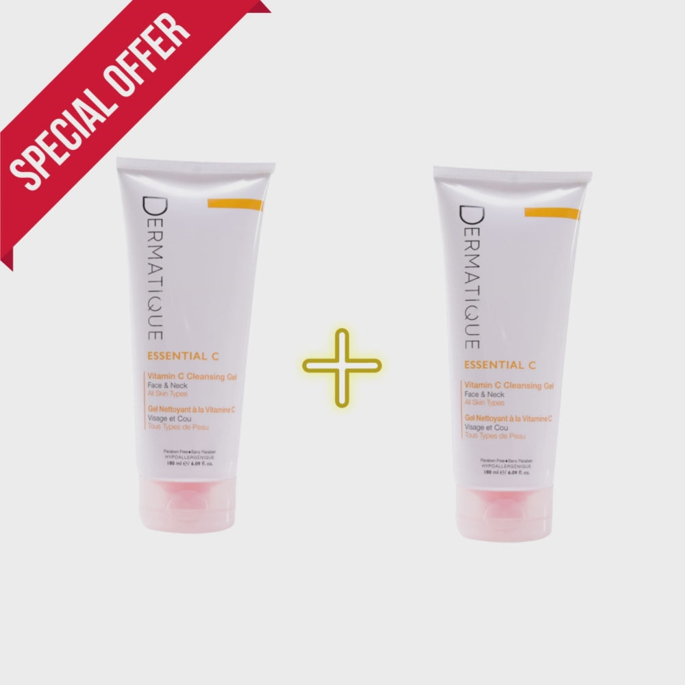 Dermatique essential Vitamin C Cleansing gel 10% 1+1 عرض